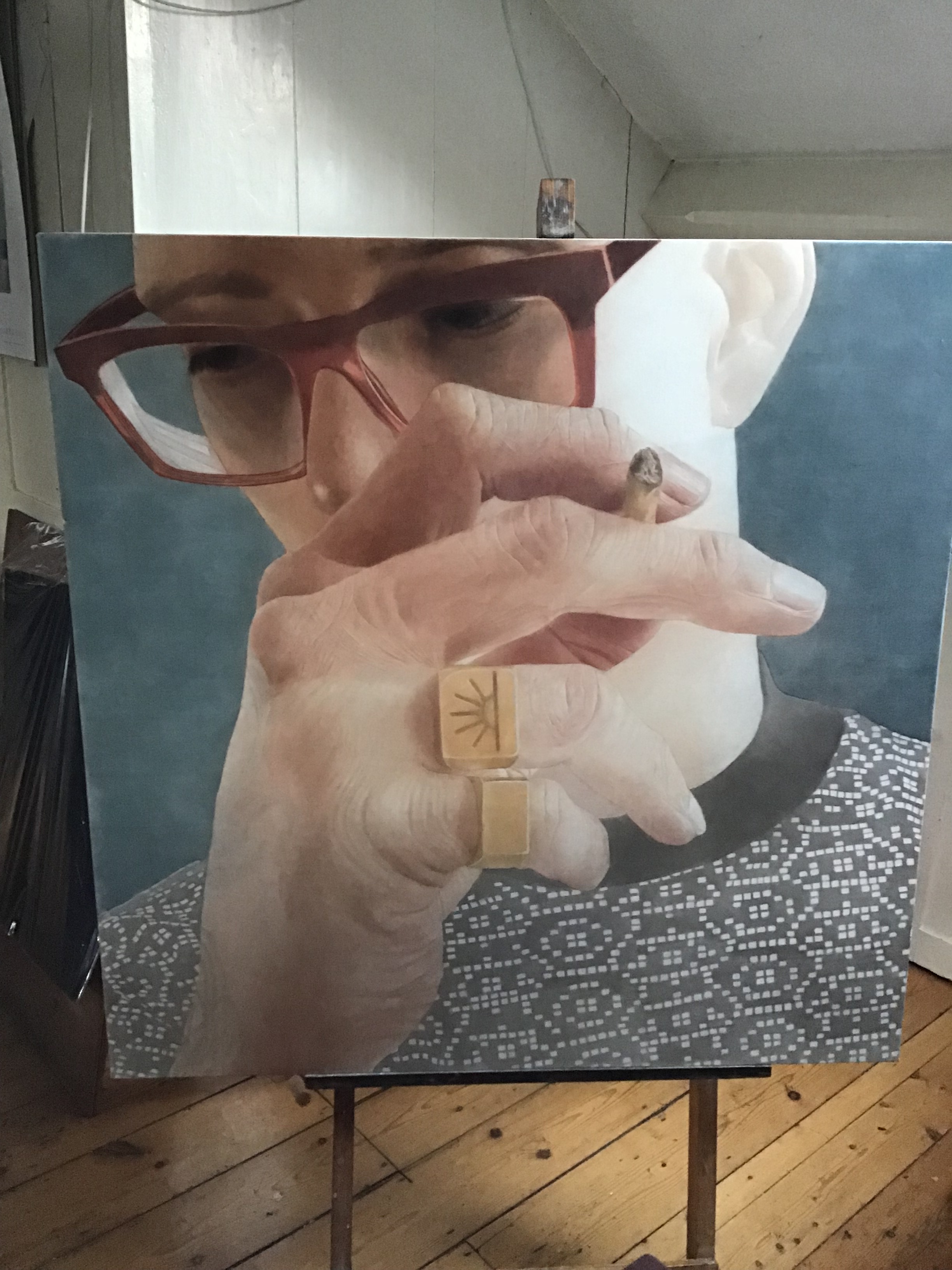 In the studio – Anne Moses Art