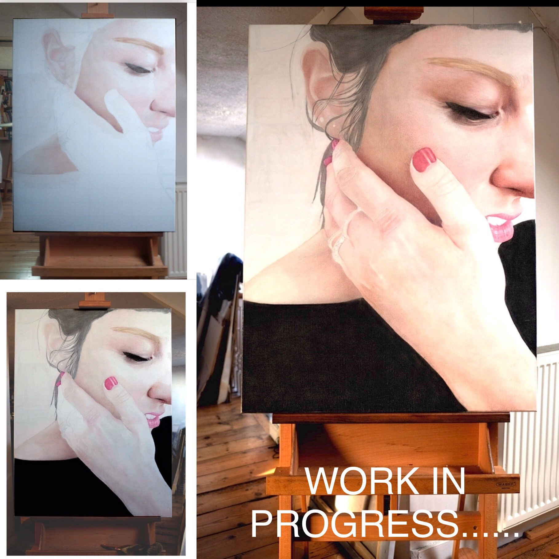 In the studio – Anne Moses Art